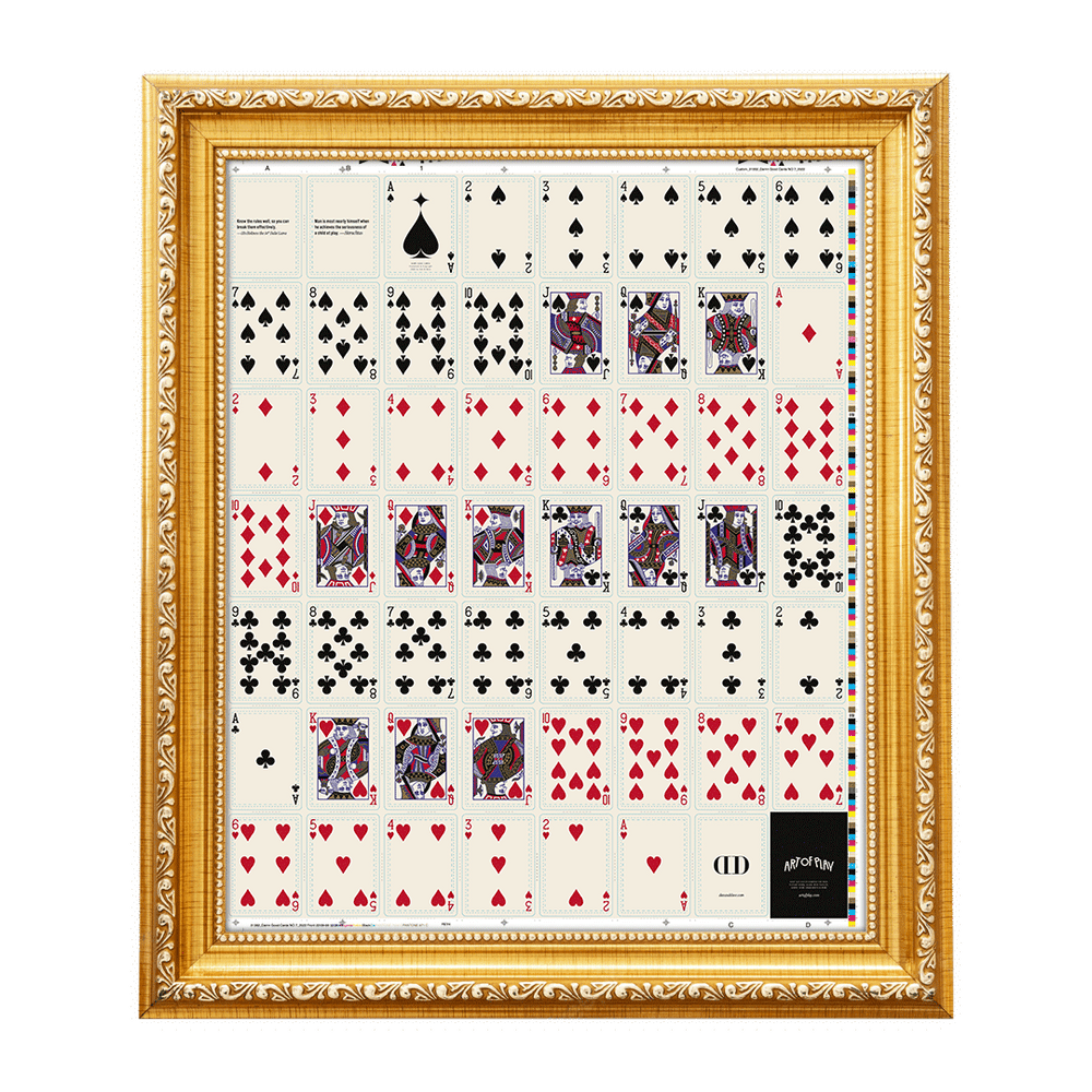 Grimmlore Tartan Uncut Sheet of Playing Cards