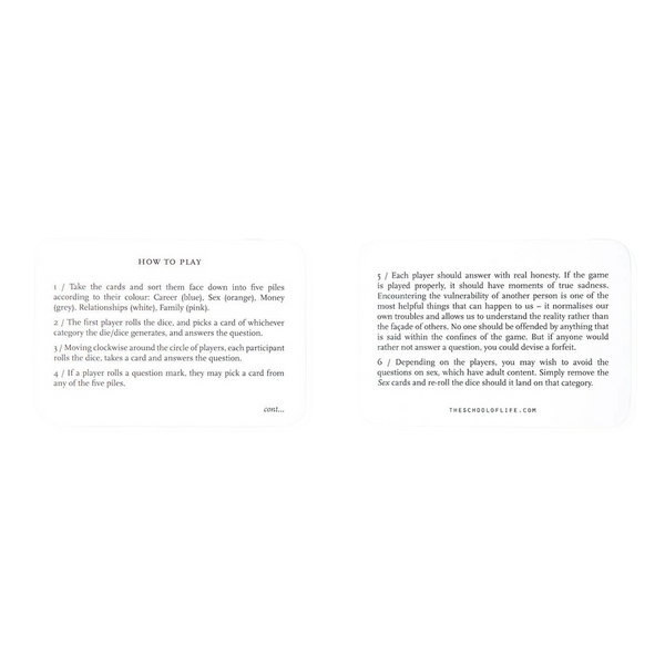 The Confessions Game by The School of Life