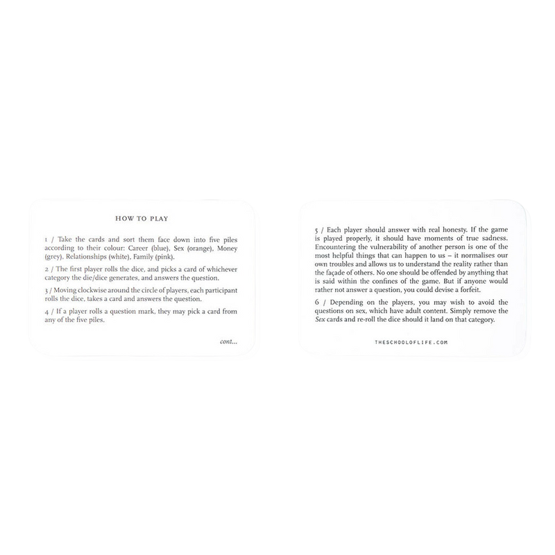 The Confessions Game by The School of Life