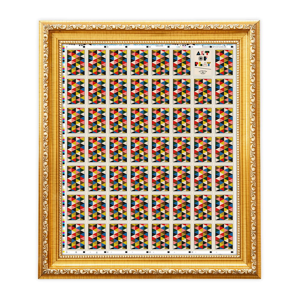 Eames "Kite" Uncut Sheet of Playing Cards