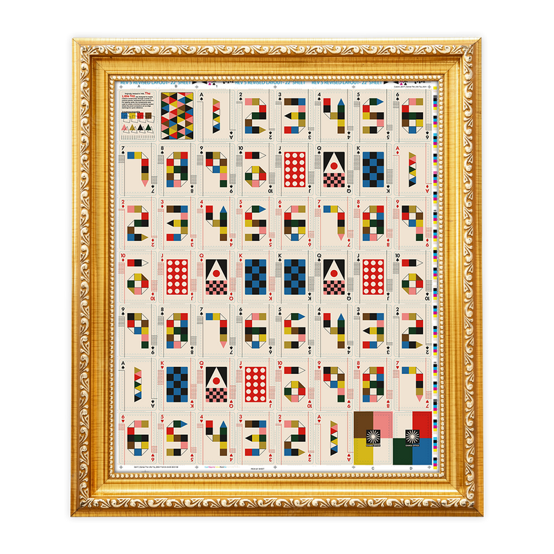 Eames "Kite" Uncut Sheet of Playing Cards