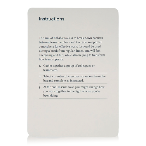 Collaboration Cards by The School of Life