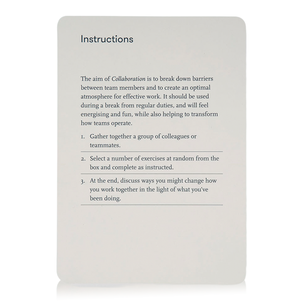 Collaboration Cards by The School of Life