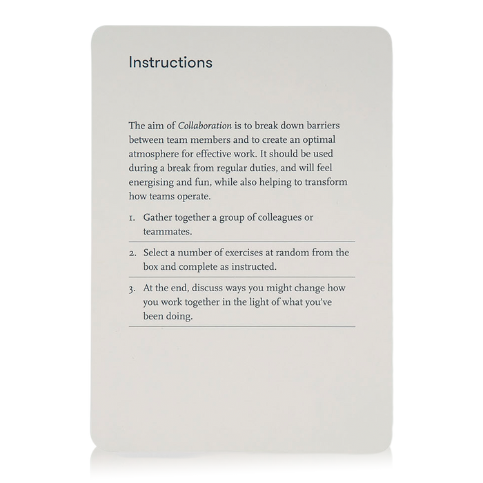 Collaboration Cards by The School of Life