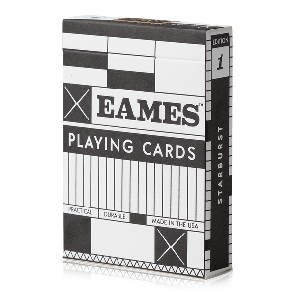 Eames "Starburst" Playing Cards, Black Edition