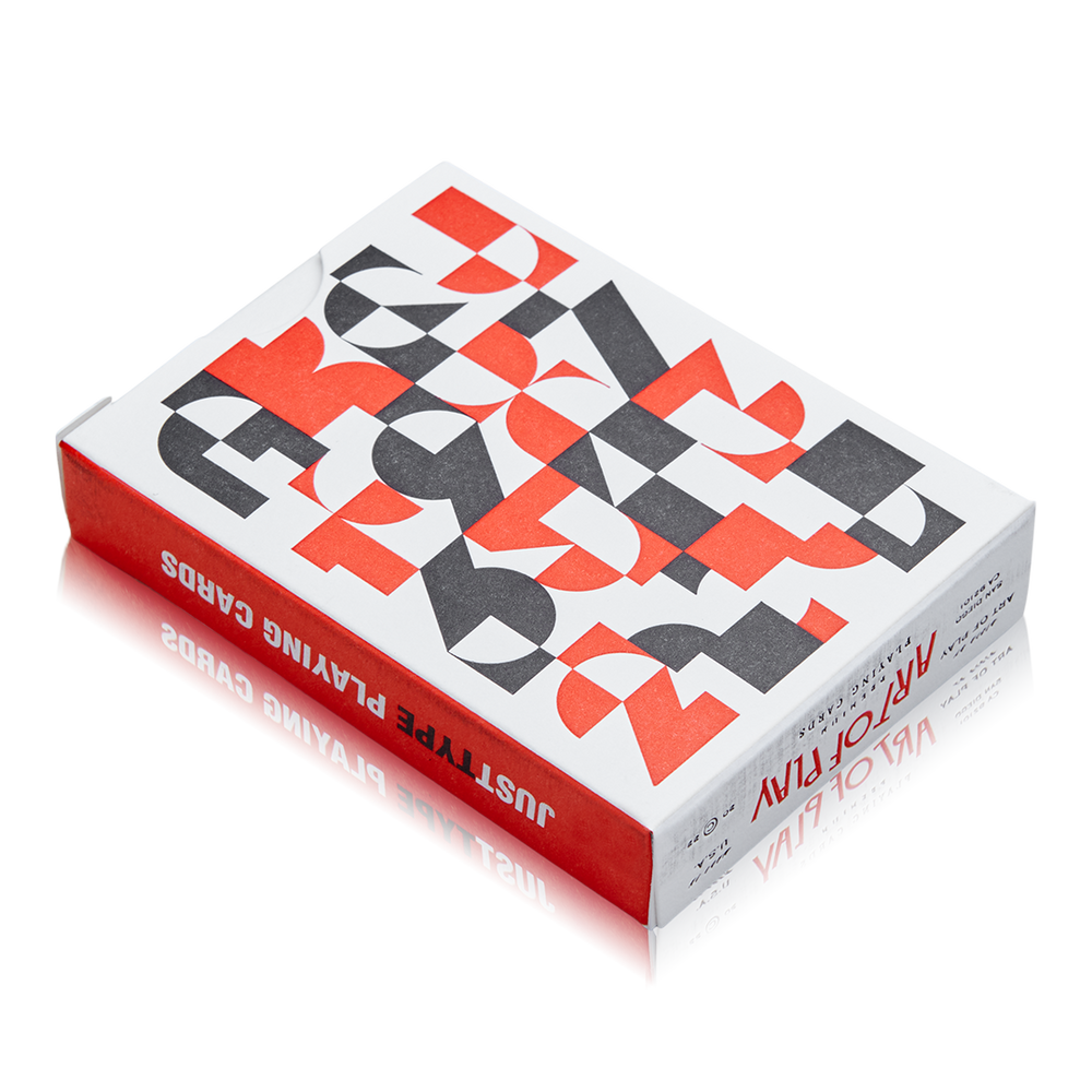 Just Type Playing Cards - Designed by Paula Scher