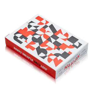 Just Type Playing Cards - Designed by Paula Scher