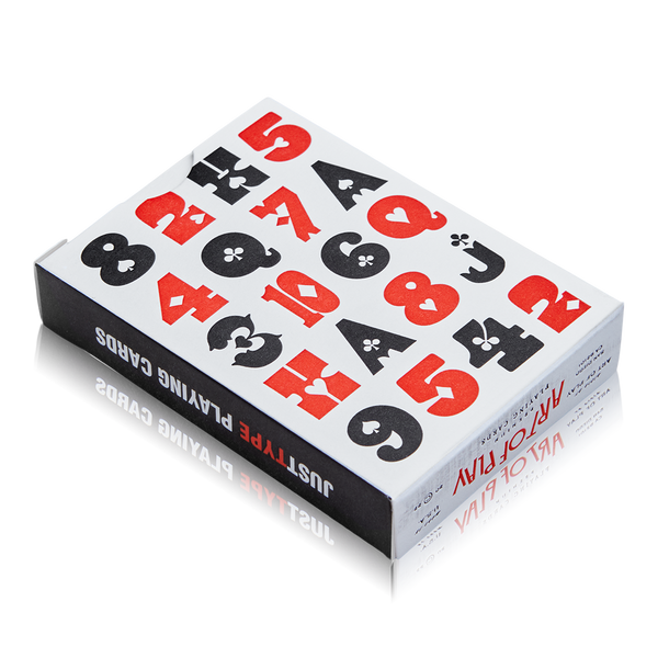 Just Type Playing Cards - Designed by Paula Scher
