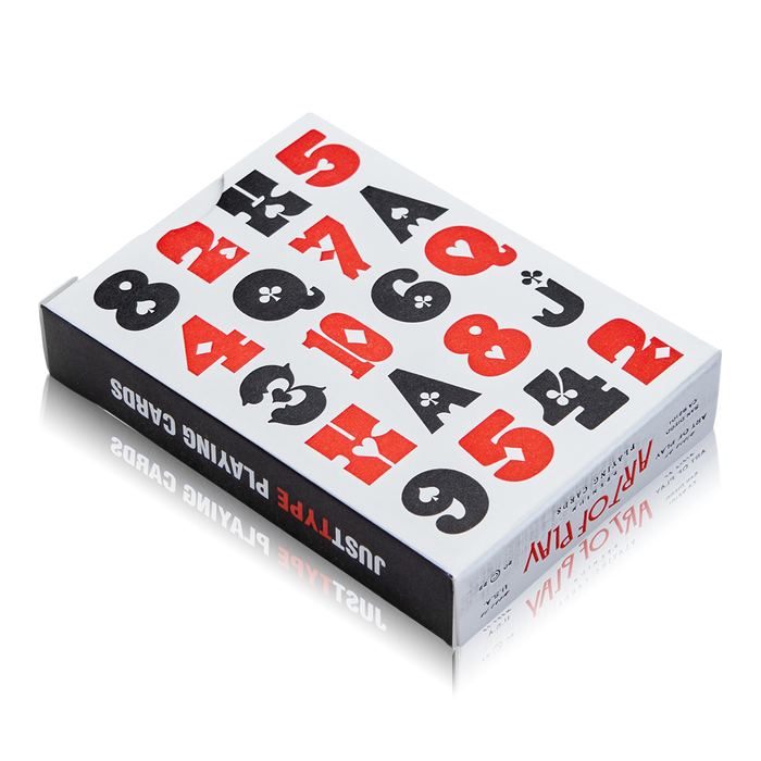 Just Type Playing Cards - Designed by Paula Scher