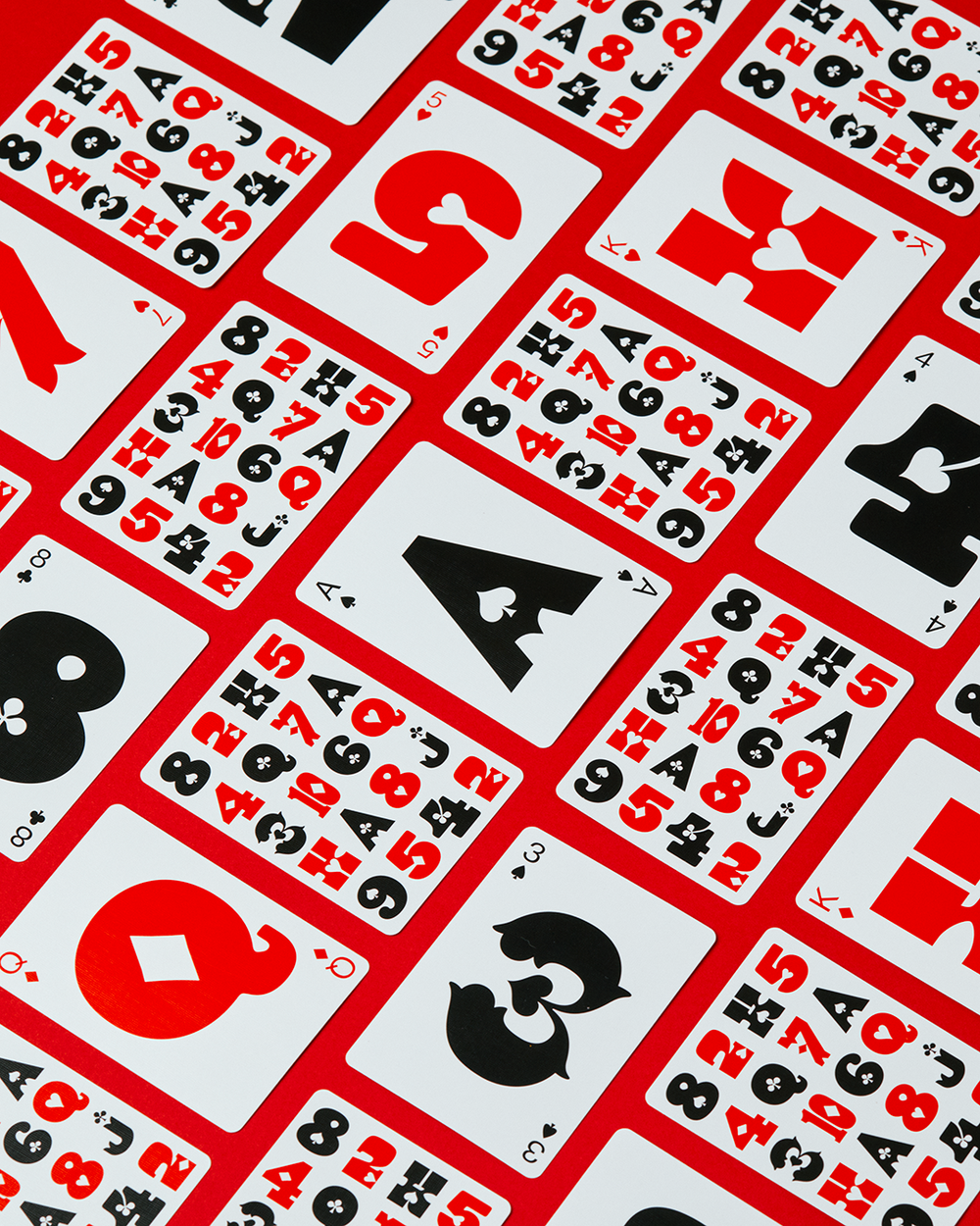 Just Type Playing Cards - Designed by Paula Scher